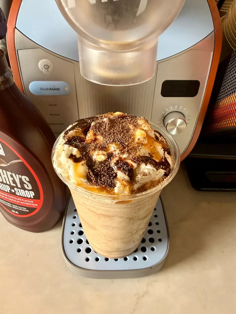 Caramel Mocha Frappé | Ninja SLUSHi Recipe